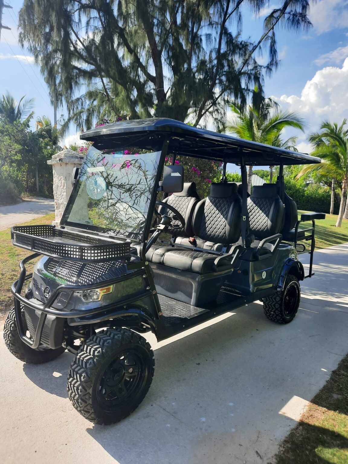 ELECTRIC 6 SEATER GOLF CART HIGH ROLLER – Aundre’s Rentals Harbour ...